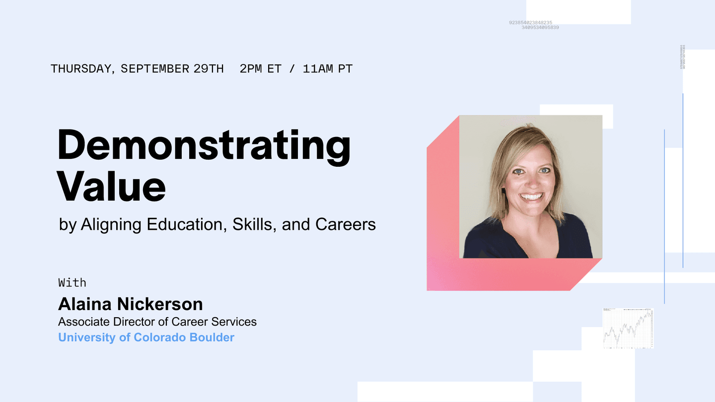 Demonstrating Value by Aligning Education, Skills, and Ca...